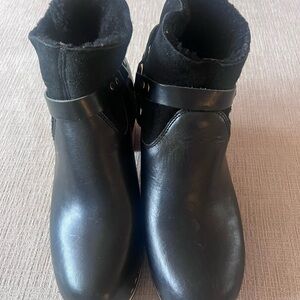 Swedish Hasbeens | Shoes | Swedish Hasbeens Rivet Mules Clog Booties ...